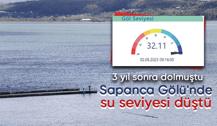 Sapanca Gölü'nde su seviyesi hızla düşüyor Sapanca Gölü'nde su seviyesi hızla düşüyor